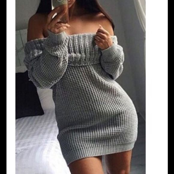 Dresses | Gray Mini Dress | Poshmark